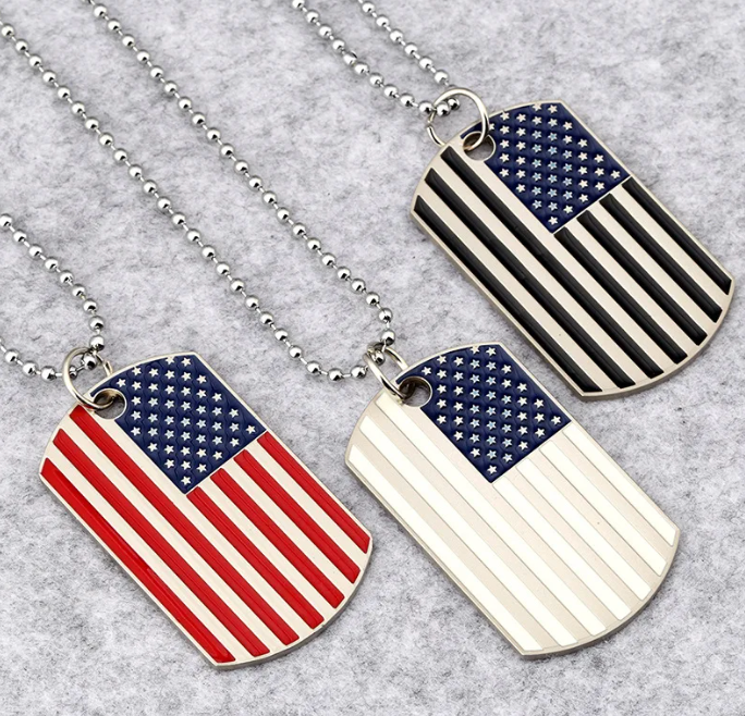 USA Flag Tag Necklace – Patriot Sacrifice