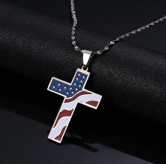 USA Cross Necklace – Patriot Sacrifice